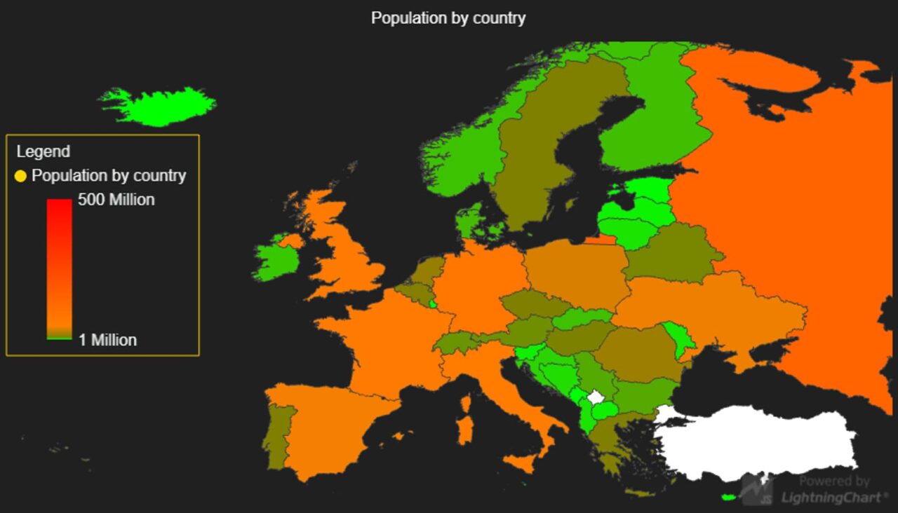 Map Charts, Heatmaps & 60+ Improvements For LightningChart JS V.3.1.0!