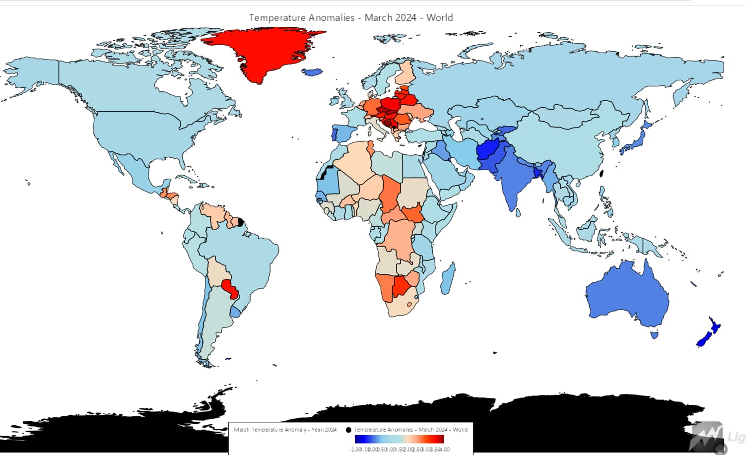 Global Earth Temperatures In Python With LightningChart